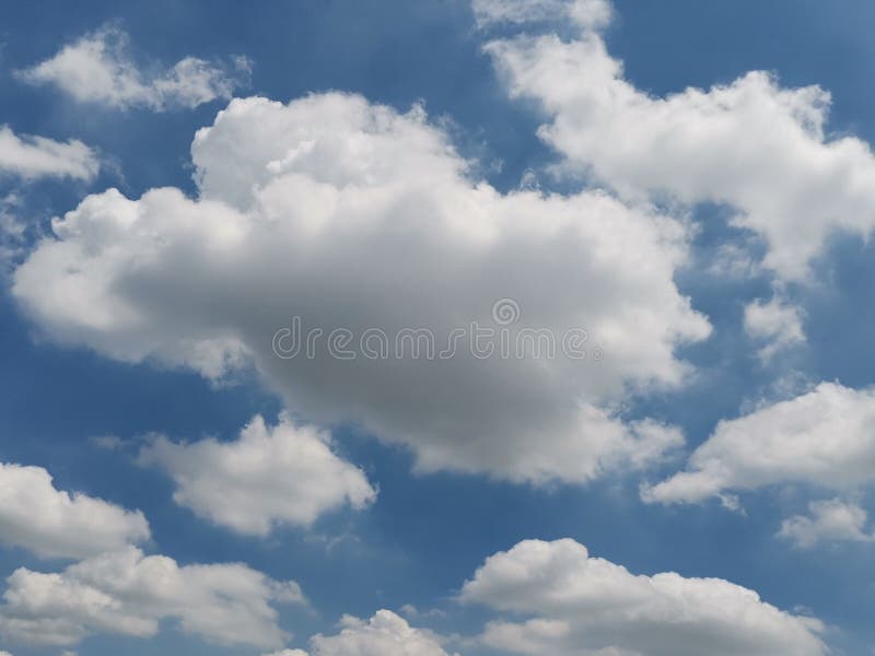 Clear Sky with Dense Clouds in the Morning Stock Image - Image of dense ...