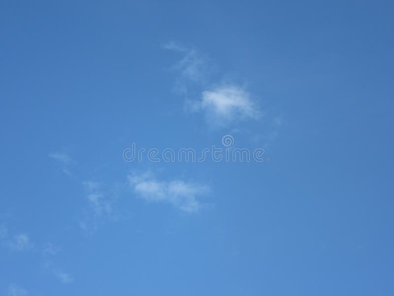 Clear Sky with Few Daytime Clouds Stock Image - Image of daytime ...