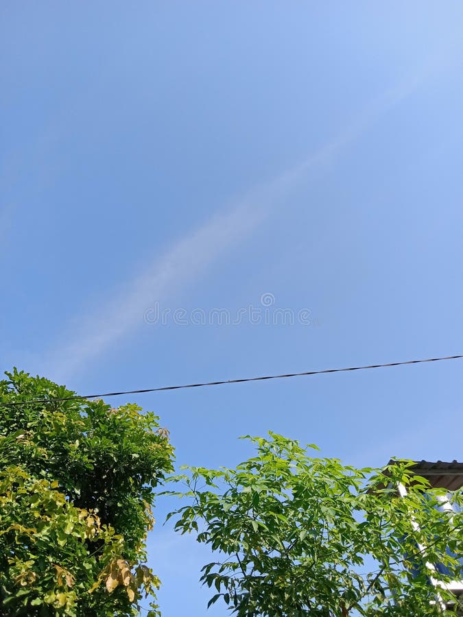 Clear Sky in the Morning Blue Sky Rural Indonesia Beautiful Morning ...