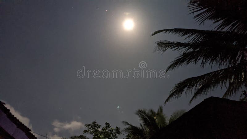 Clear the Sky at Night with Panorama Mode Stock Photo - Image of mode ...