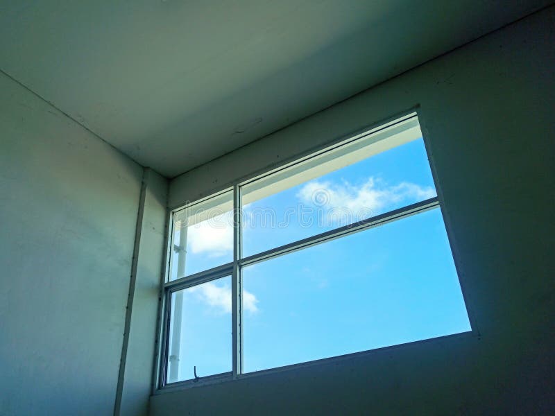 Clear Sky Outside the Window Stock Photo - Image of house, blue: 187510348