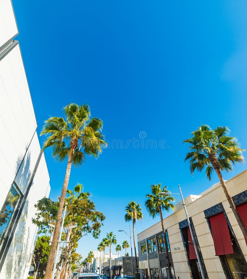 Clear Sky Over Beverly Hills Stock Photo - Image of angeles, society ...