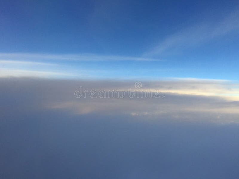 Clear Sky on the Smooth Flight Stock Photo - Image of asia, clear ...
