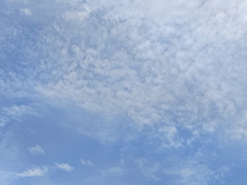 A Clear Sky with a Soft Light Blue Color. Stock Image - Image of beauty ...