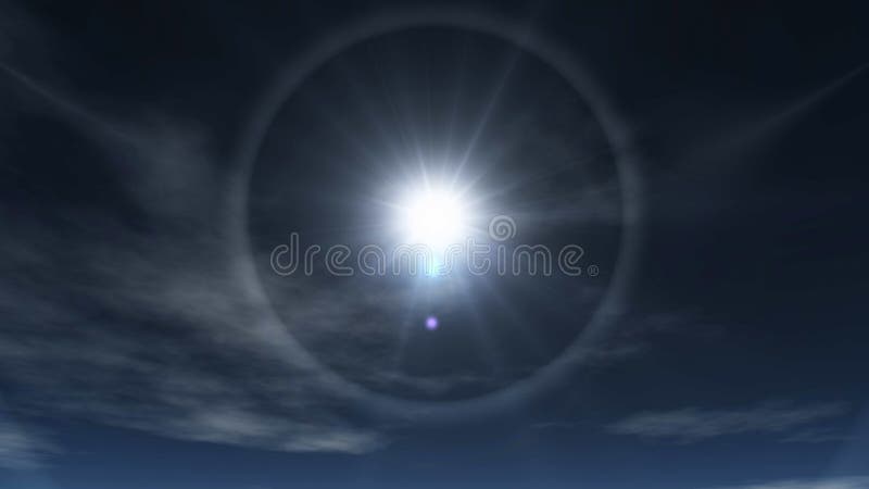 Clear sky sun ray light stock illustration. Illustration of planet ...