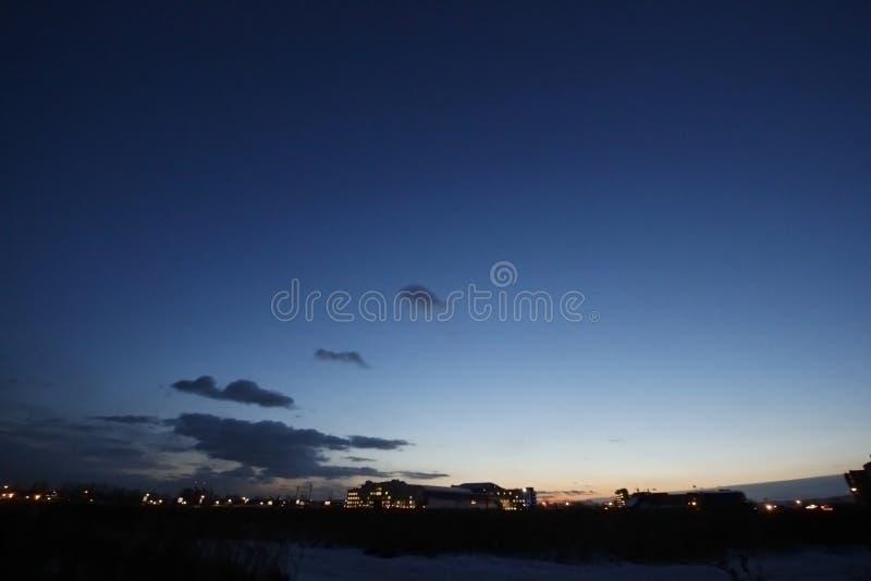 Clear sky sunrise stock image. Image of skyline, wide - 96474925