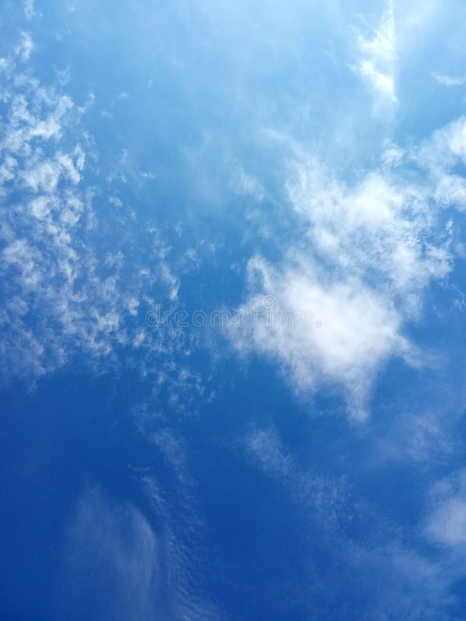 Clear Sky in a Very Beautiful Afternoon Stock Image - Image of wave ...