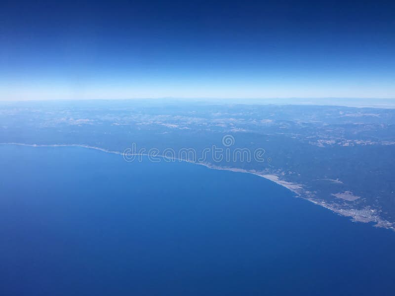 Clear sky view from flight stock photo. Image of skyscape - 219981890