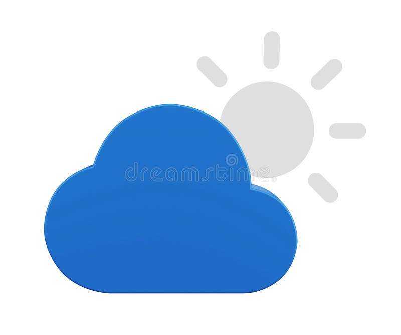 Clear Sky Weather Icon. the Weather Forecast is Isolated on White ...