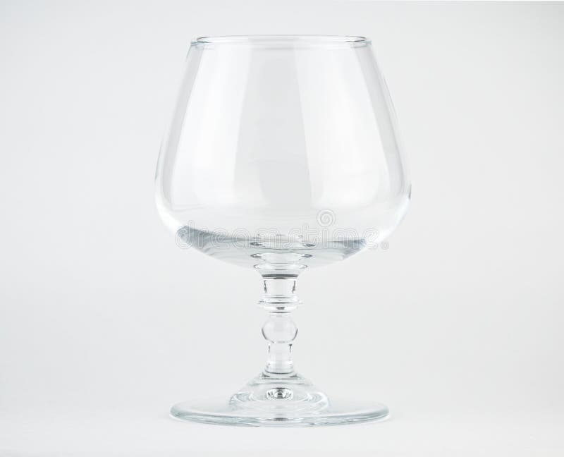 Clear, Smooth Glass is Shown Against a White Background Stock Photo ...