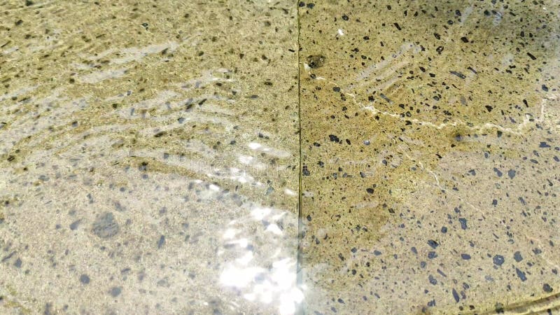 Clear, Sparkling Wavy Water Hit by Sunlight in an Artificial Pool Stock ...