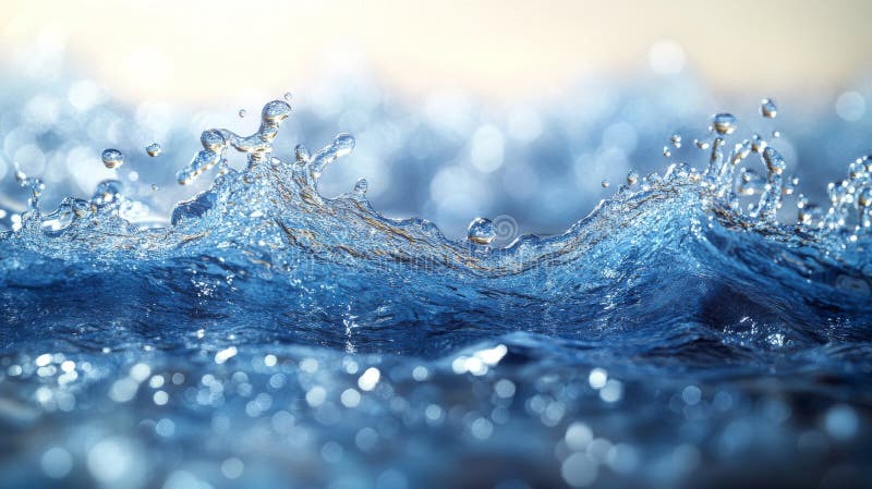 Clear splash of water stock illustration. Illustration of isolated ...