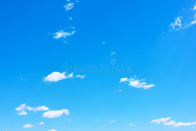 Almost Clear Spring Blue Sky Stock Image - Image of cloudless, fine ...
