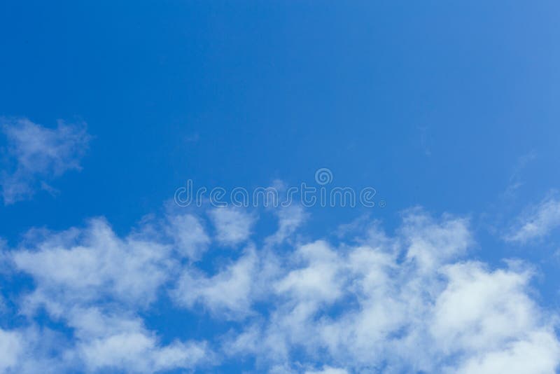 Clear Spring Sky with Clouds with Copy Space Stock Photo - Image of ...