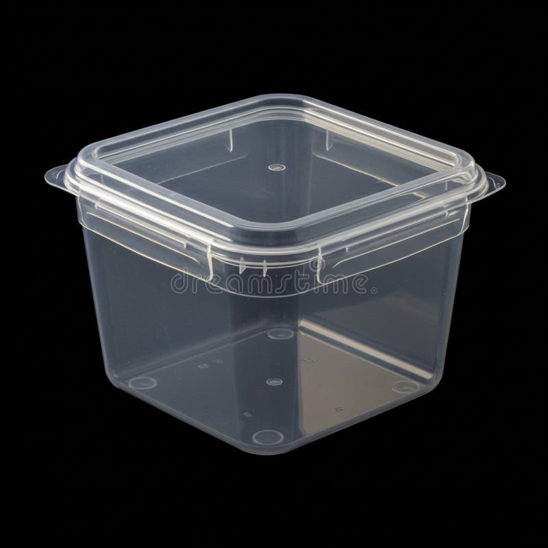 Black Plastic Food Square Container Stock Illustrations – 1,129 Black ...