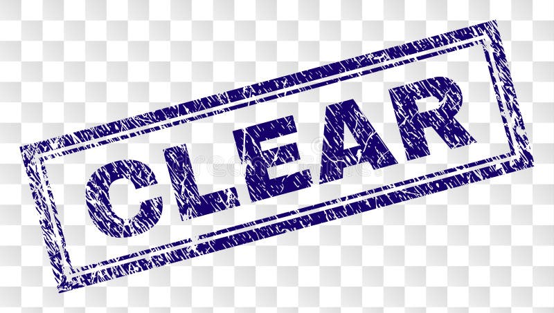 Scratched CLEAR Rectangle Stamp Stock Vector - Illustration of bright ...