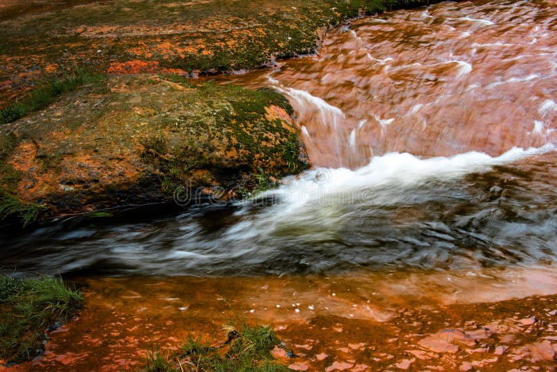 Clear stream flowing water stock image. Image of acrossing - 77914423