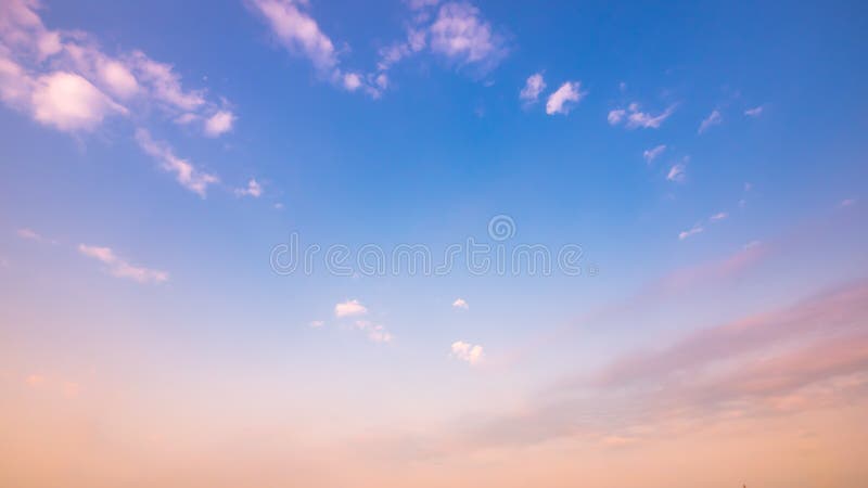 Clear and Sunset Sky at the Beach, Pattaya in Summer Stock Photo ...