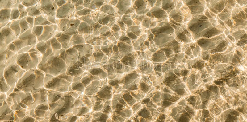 Clear Surface of Wave Water on Beach Bright Sunlight See Sand on the ...