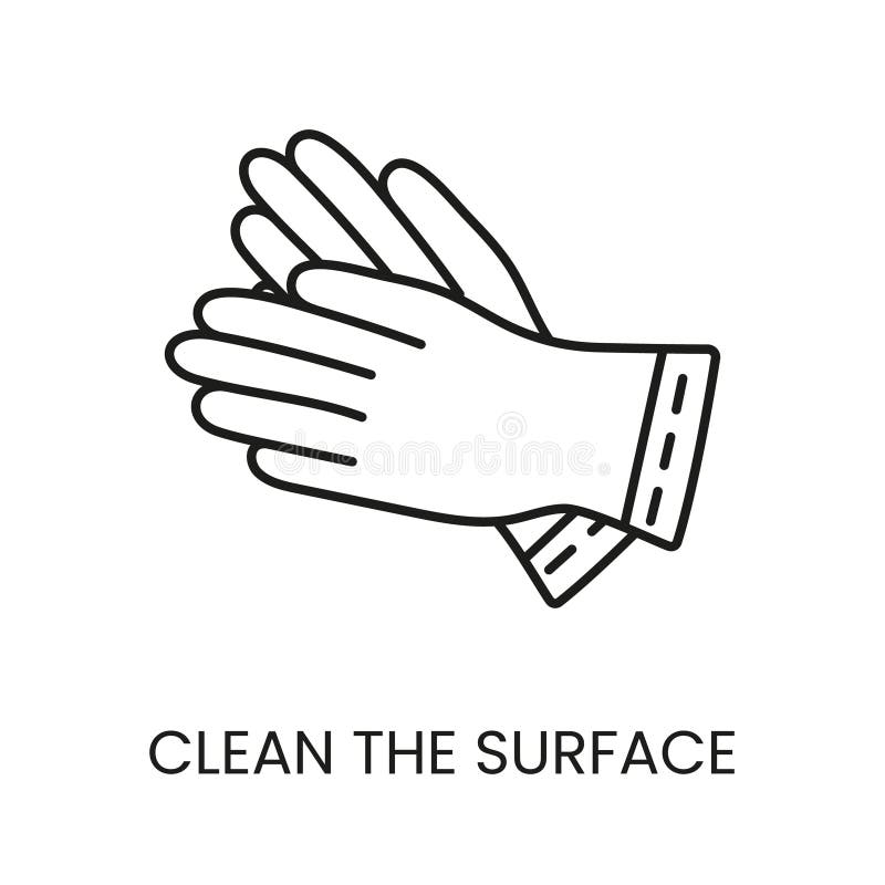 Clear Surface Wipe Line Icon Vector with Editable Stroke Stock Vector ...