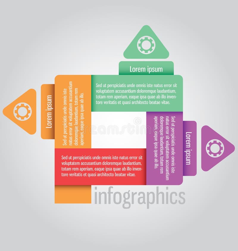 Clear Template Square Shape. Can Be Used for Infographics, Websites ...