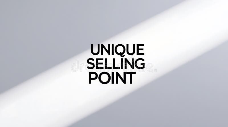 Clear Text Showcasing Unique Selling Point with Bold Typography on Soft ...
