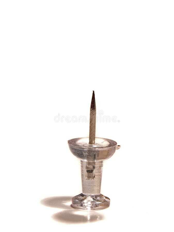 Clear thumb tack stock image. Image of light, sharp, attach - 8040449