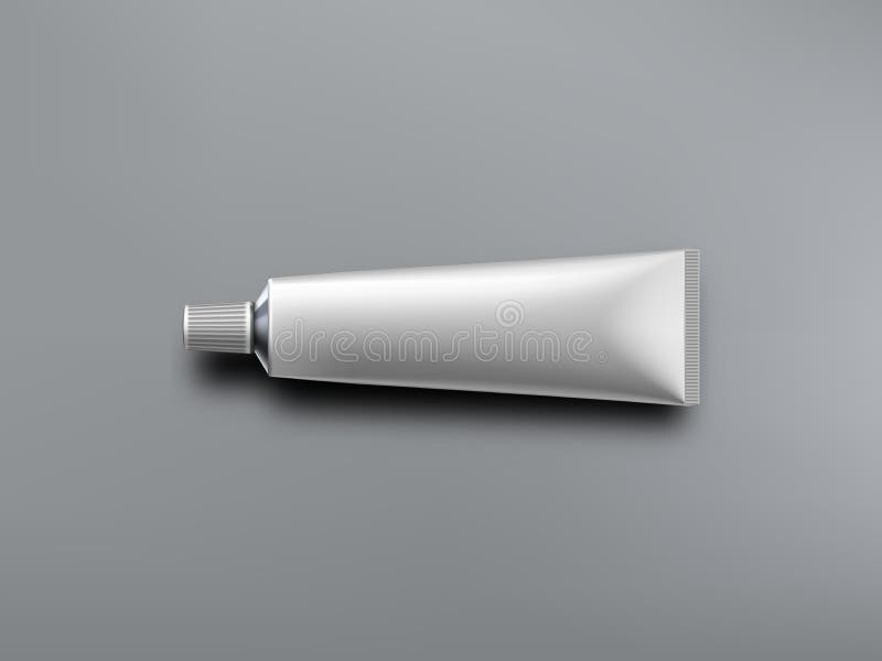 Clear Toothpaste White Plastic and Silver Tube Stock Vector ...