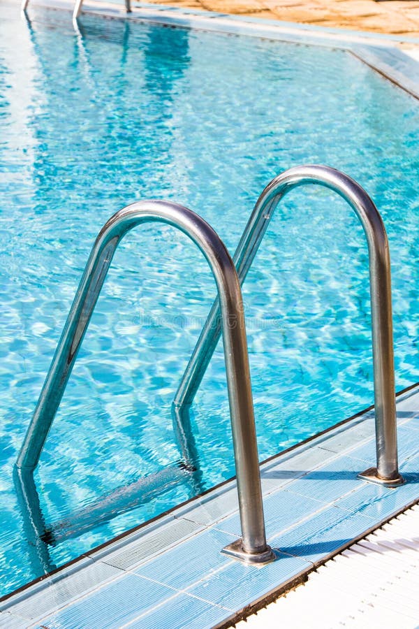 Clear Transparent Pool Water Stock Image - Image of railings, resort ...