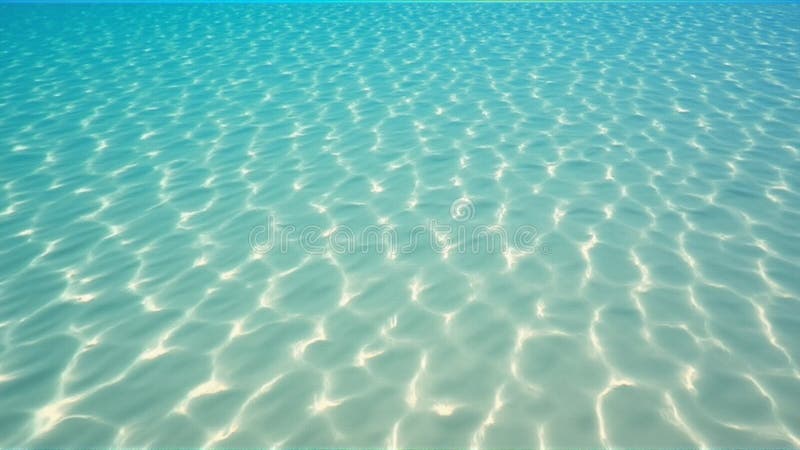 Clear Turquoise Ocean Water with Sunlight Reflections Stock Image ...