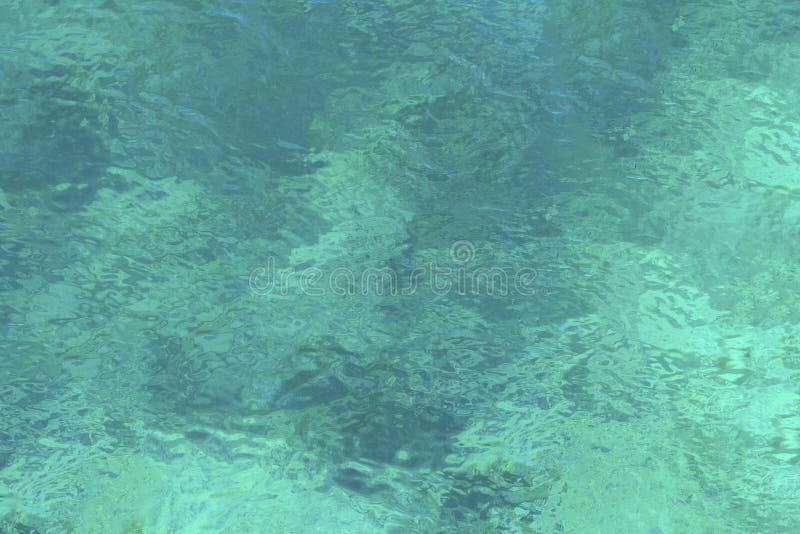 Clear Turquoise Sea Water with a View of the Bottom Stock Image - Image ...