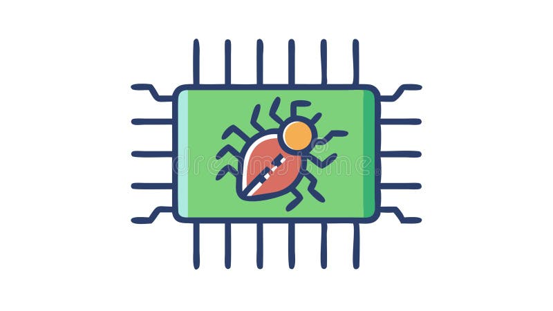 Software Bug Icon: Debugging System Error Resolution, Vector Design Generative AI Stock Vector ...