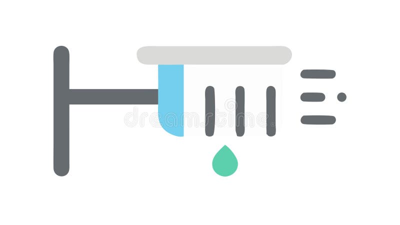 Fluid Flow and Droplet Dispensing, Industrial Pipe, Vector Design ...