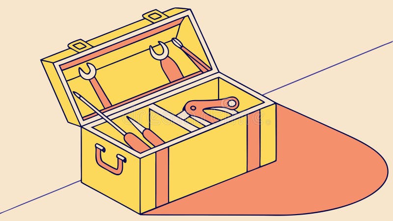 Open Toolbox with Tools, Symbolizing Repair and DIY, Vector Design ...