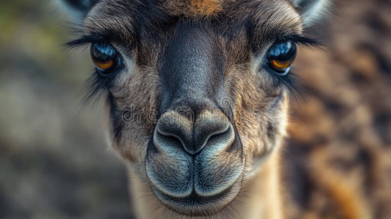 A Clear View of a Giraffe S Face with Blurred Background Stock Photo ...