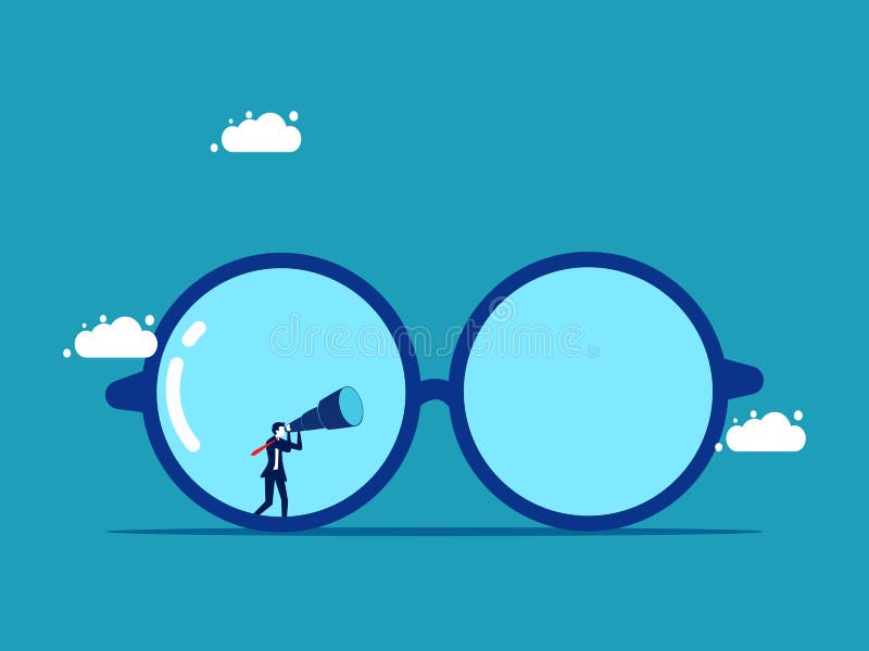 Clear Vision. Business People Look for Business Opportunities that are ...