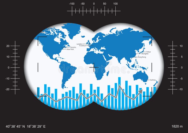 Clear Vision of Global Financial Performance Stock Vector ...