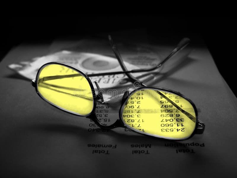 Clear Vision Yellow stock photo. Image of strain, lens - 1090584