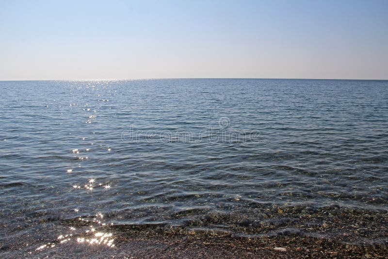 Clear Water of the Black Sea. Abkhazia Stock Photo - Image of sand ...