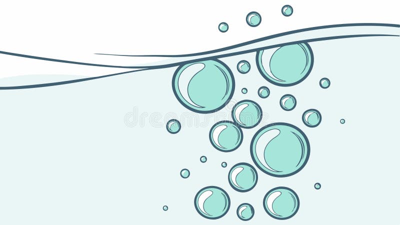 Clear Water Bubbles for Freshness and Purity Theme, Vector Design ...