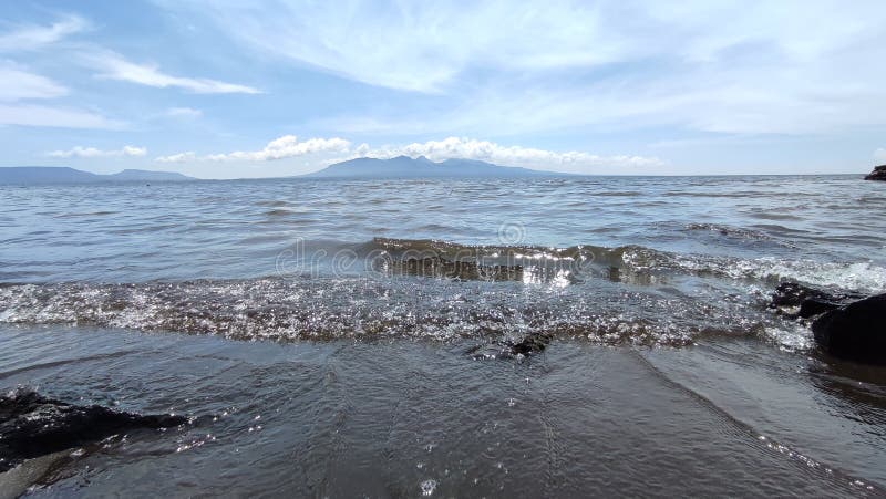 The Clear Water on Cacalan Beach, Banyuwangi Stock Image - Image of ...