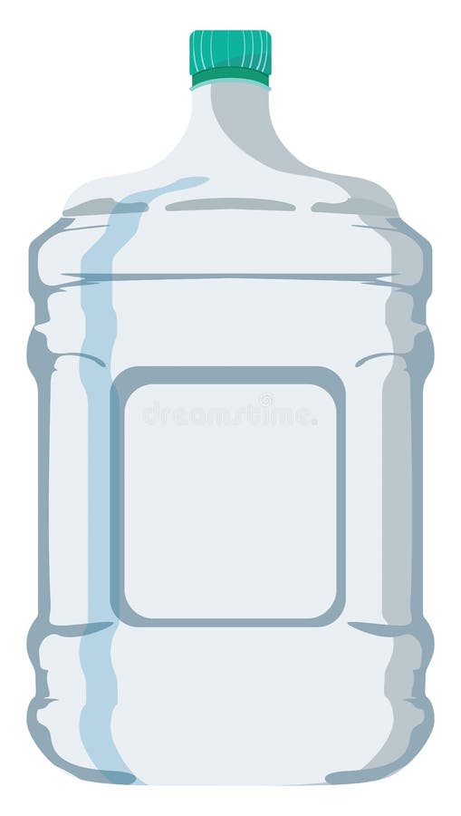 Clear water canister, icon stock vector. Illustration of white - 262385247