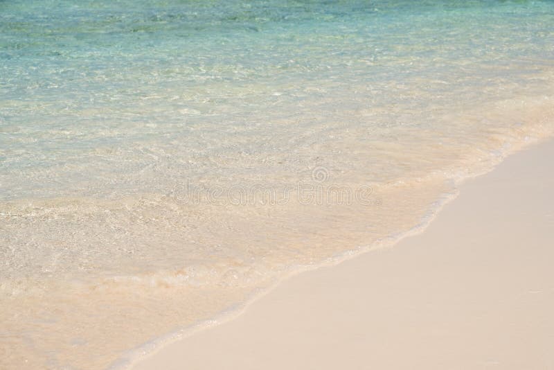 Clear Water on Clean White Sand Beach Closeup Stock Image - Image of ...