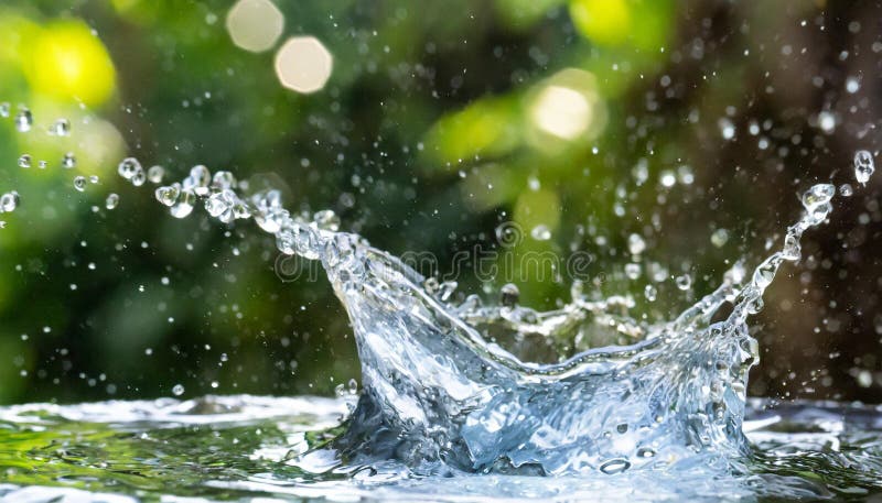 Clear Water Drop with Circular Waves Stock Illustration - Illustration ...