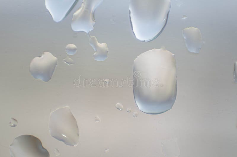 Clear Water Drops on Glass after Rain Stock Image - Image of wing ...