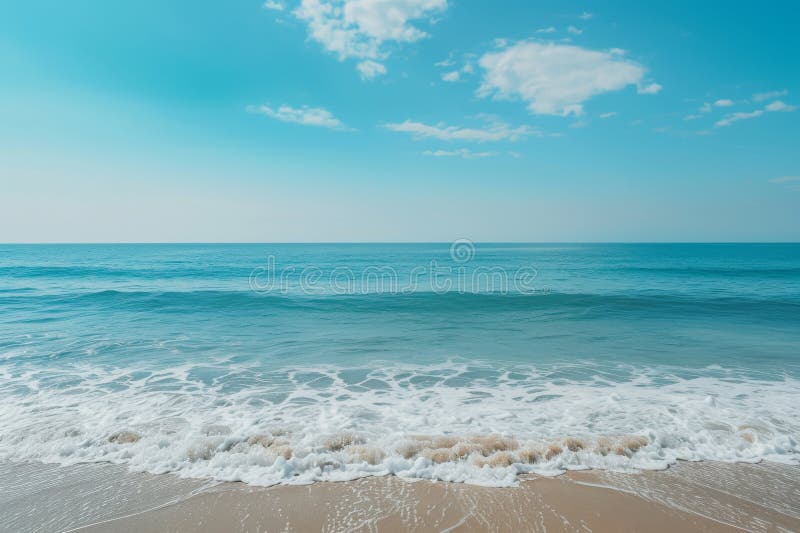 Clear Water and Empty Beach. Stock Image - Image of unspoiled ...