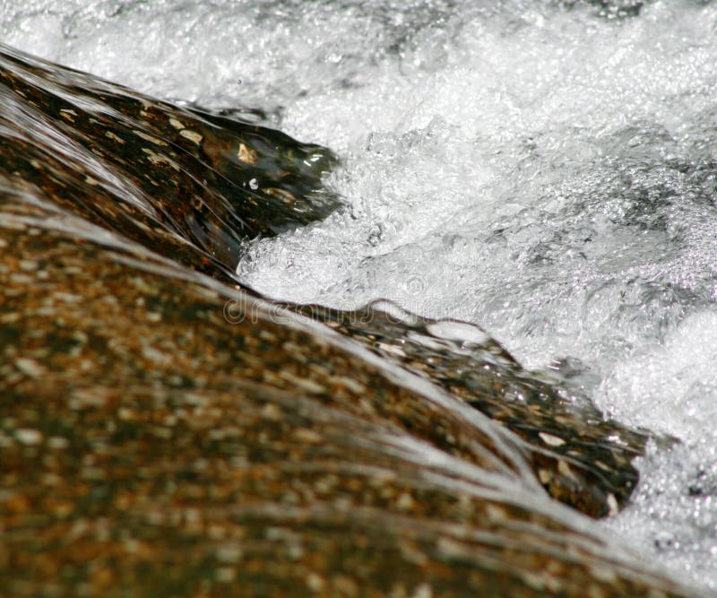 Clear Water Water Flowing Freely in the Stream. Stock Image - Image of ...