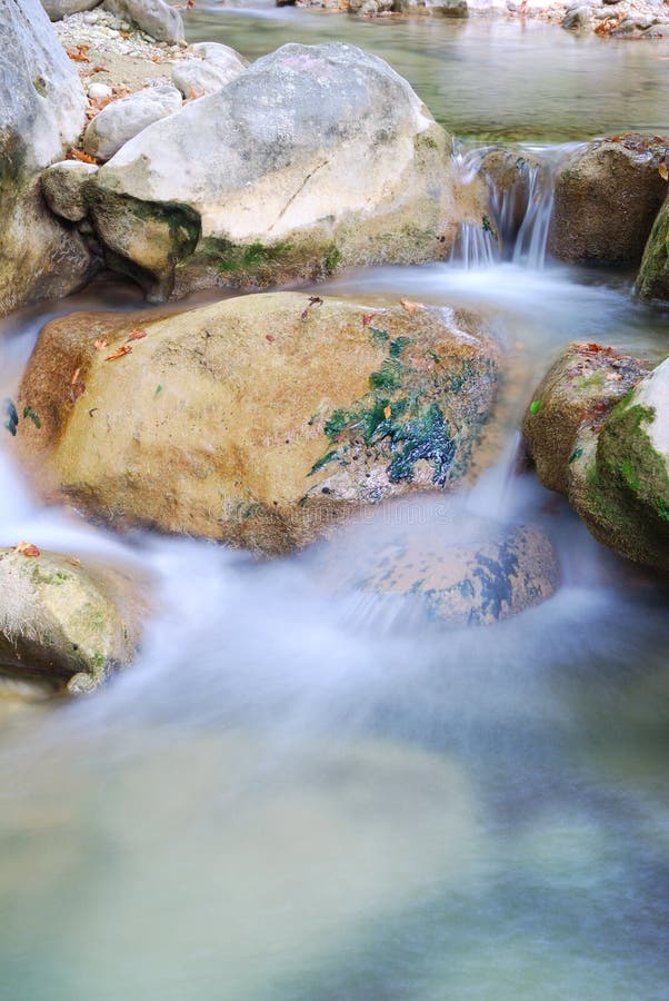 Closeup Rocks In Clear Water Stream Stock Image - Image of refreshing ...