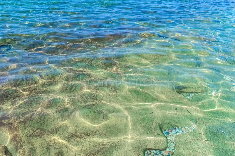 Abstract Patterns Light Sand Beneath Clear Water Stock Photos - Free ...