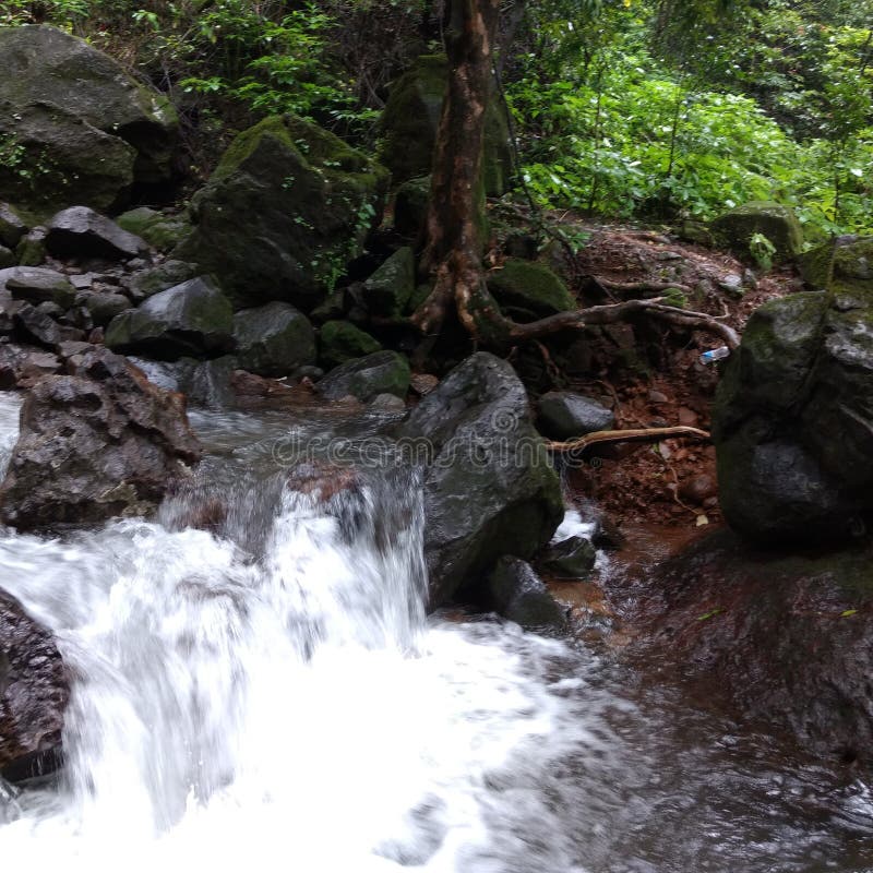 Waterfall stock photo. Image of water, waterfall, refresh - 123355906